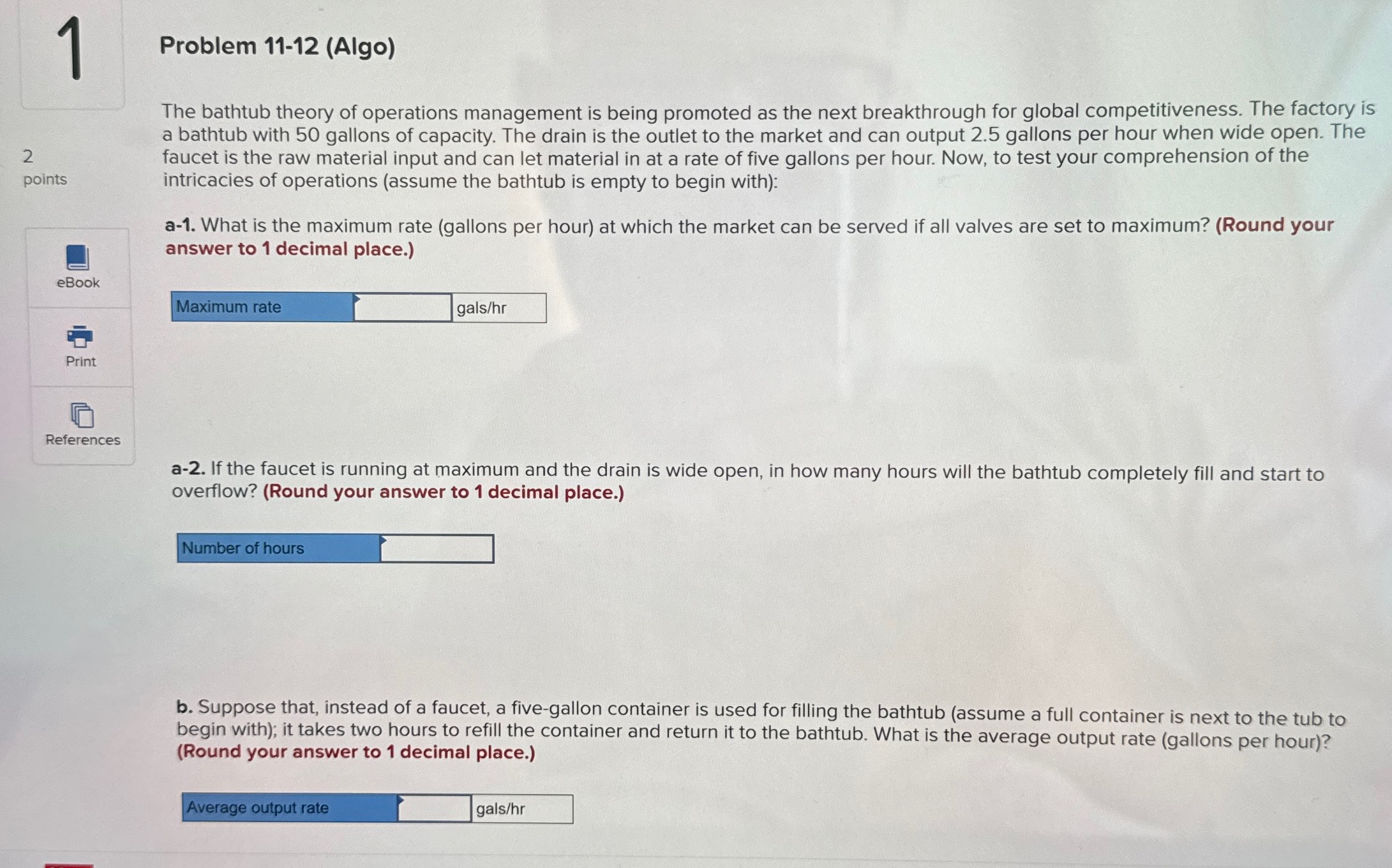 Solved 1 ﻿Problem 11-12 (Algo)2 | Chegg.com