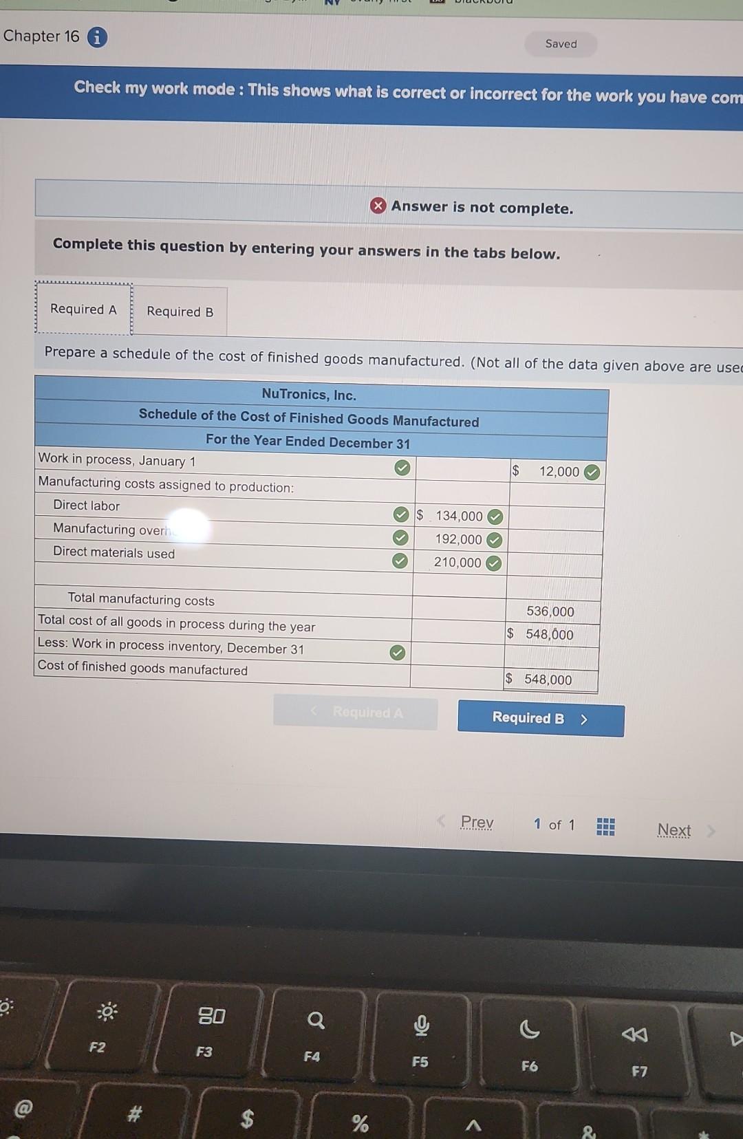Solved Check my work mode : This shows what is correct or | Chegg.com