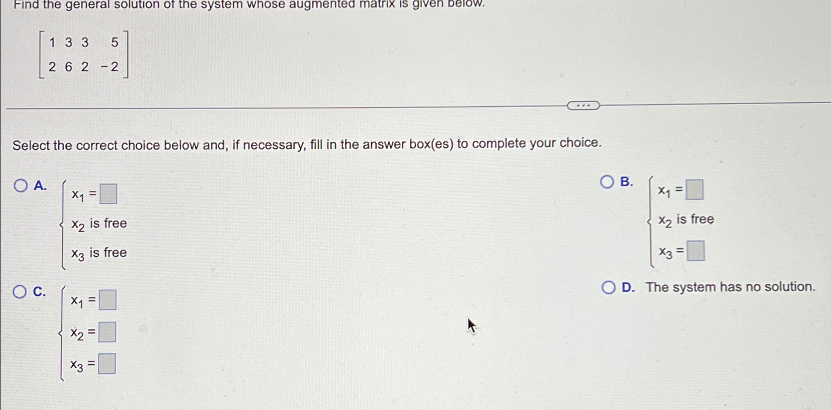 Solved Find the general solution of the system whose | Chegg.com