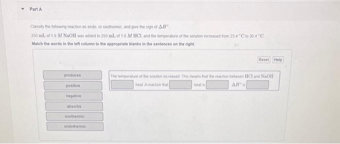 Solved Classity the followng reaction as endo- or | Chegg.com