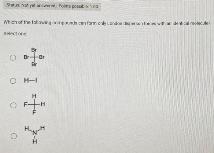 Solved Status: Not yet answered Points possible: 1.00 Which | Chegg.com