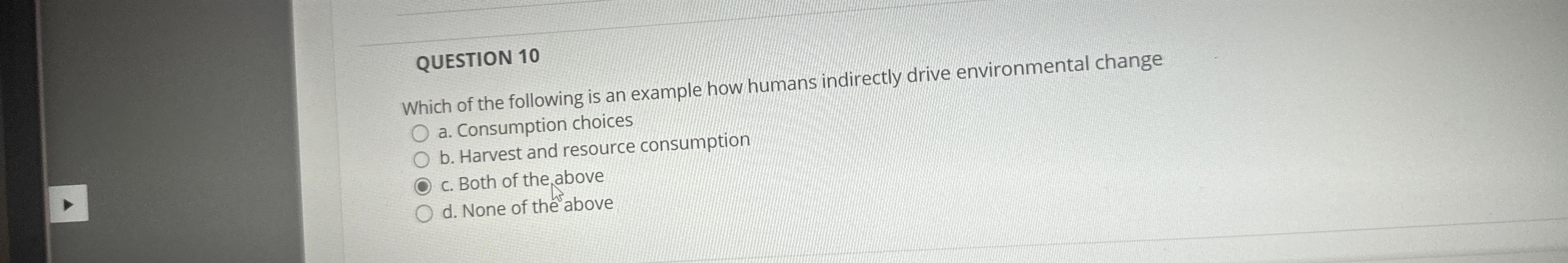 Solved QUESTION 10Which of the following is an example how | Chegg.com