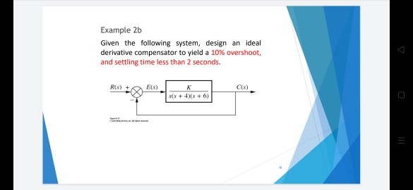 Solved Given the following system, design an | Chegg.com