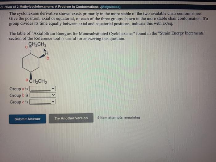 Solved duction of 2-Methylcyclohexanone: A Problem in | Chegg.com