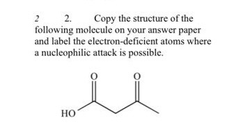 Solved 2 2. Copy the structure of the following molecule on | Chegg.com