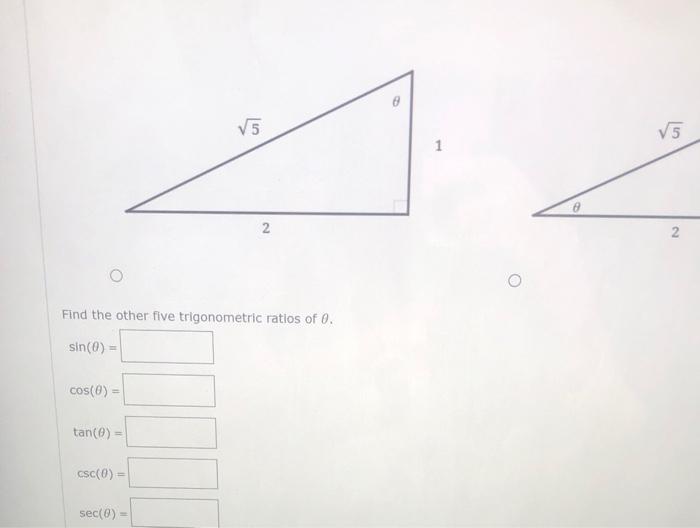 Solved Sketch a triangle that has acute angle θ. | Chegg.com
