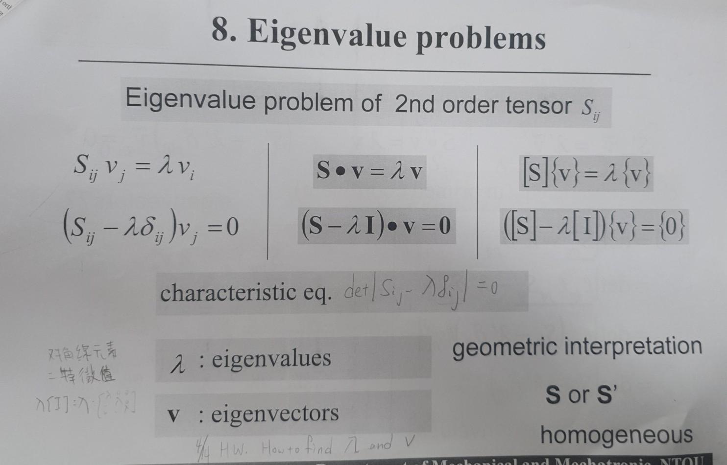 Solved orth 8. Eigenvalue problems Eigenvalue problem of 2nd | Chegg.com