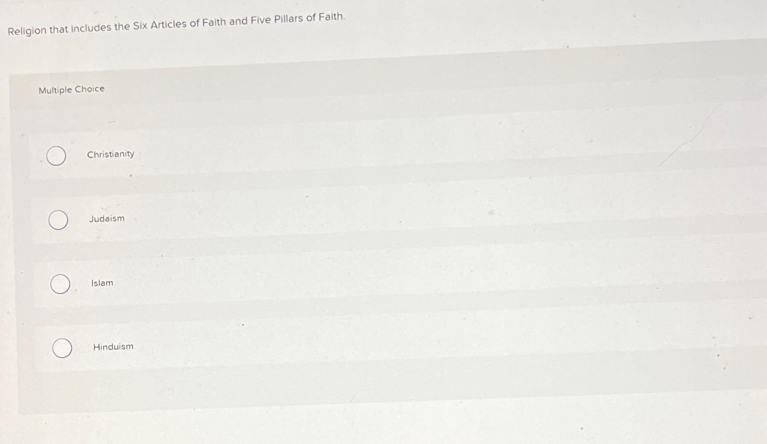 Solved Religion that includes the Six Articles of Faith and | Chegg.com