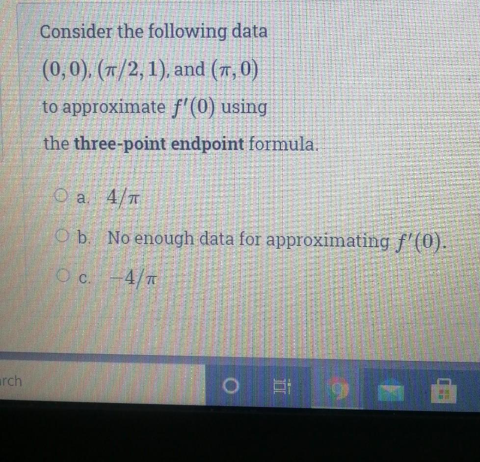Solved Consider the following data (0,0), (1/2, 1), and | Chegg.com
