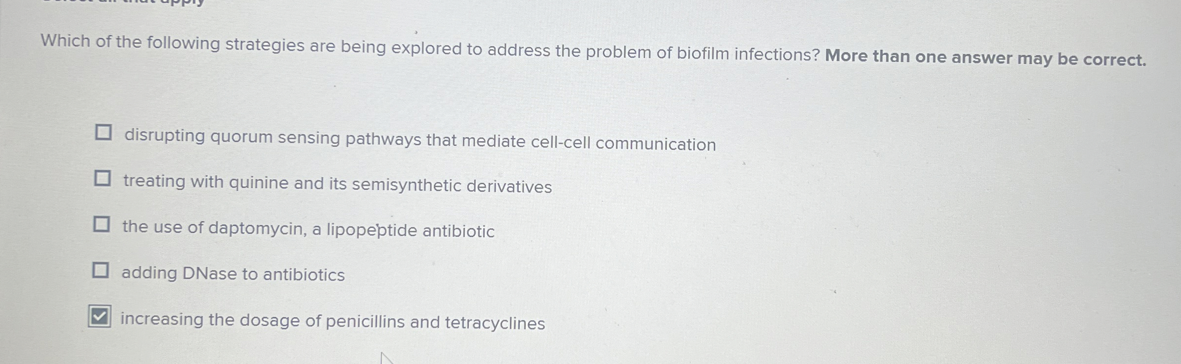 Solved Which of the following strategies are being explored | Chegg.com