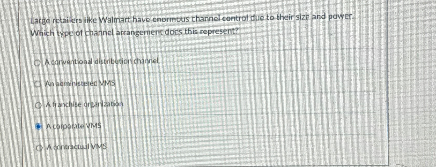Solved Large retailers like Walmart have enormous channel | Chegg.com