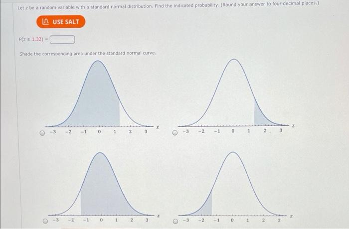 Solved Letz be a random variable with a standard normal | Chegg.com