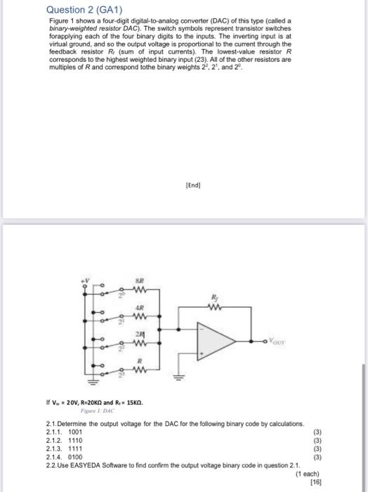 Solved Question 2 (GA1) Figure 1 shows a four-digit | Chegg.com