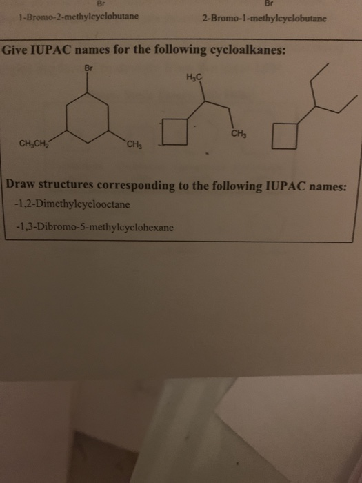Solved 1-Bromo-2-methylcyclobutane | Chegg.com
