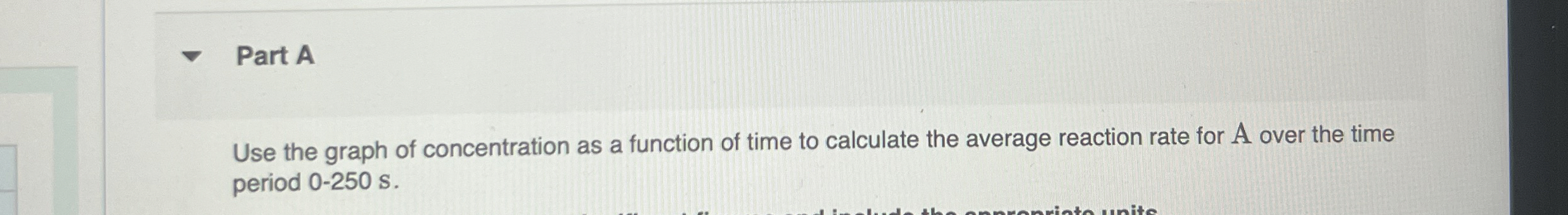 Use the graph of concentration as a function of time | Chegg.com