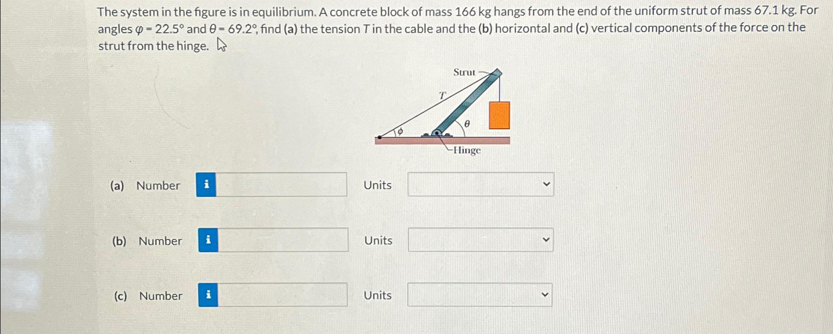 Solved The system in the figure is in equilibrium. A | Chegg.com