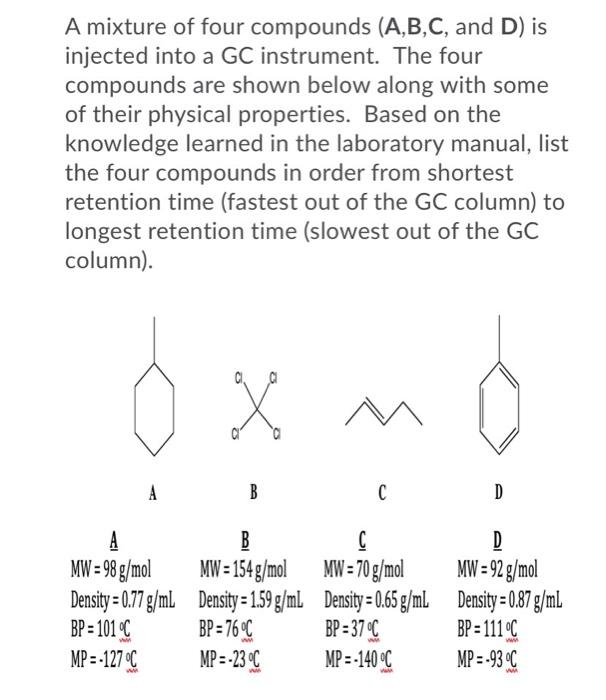 Solved O A) C, A, D, B OB) B, D, A, C OC) C, B, A, D OD) D, | Chegg.com