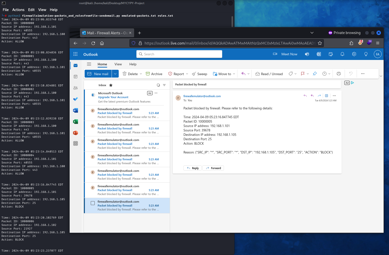 Solved Firewall SimulationDescription:Simulate a basic | Chegg.com