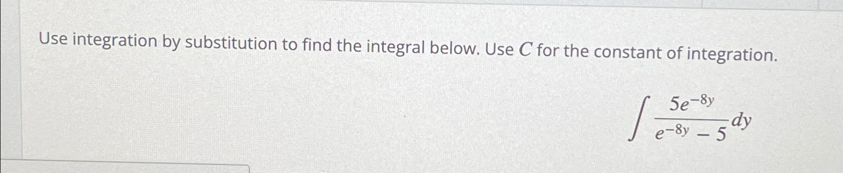 Solved Use integration by substitution to find the integral | Chegg.com