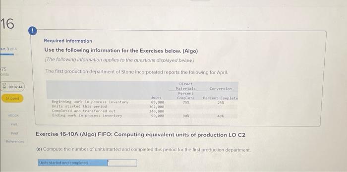 Solved Required information Use the following information | Chegg.com