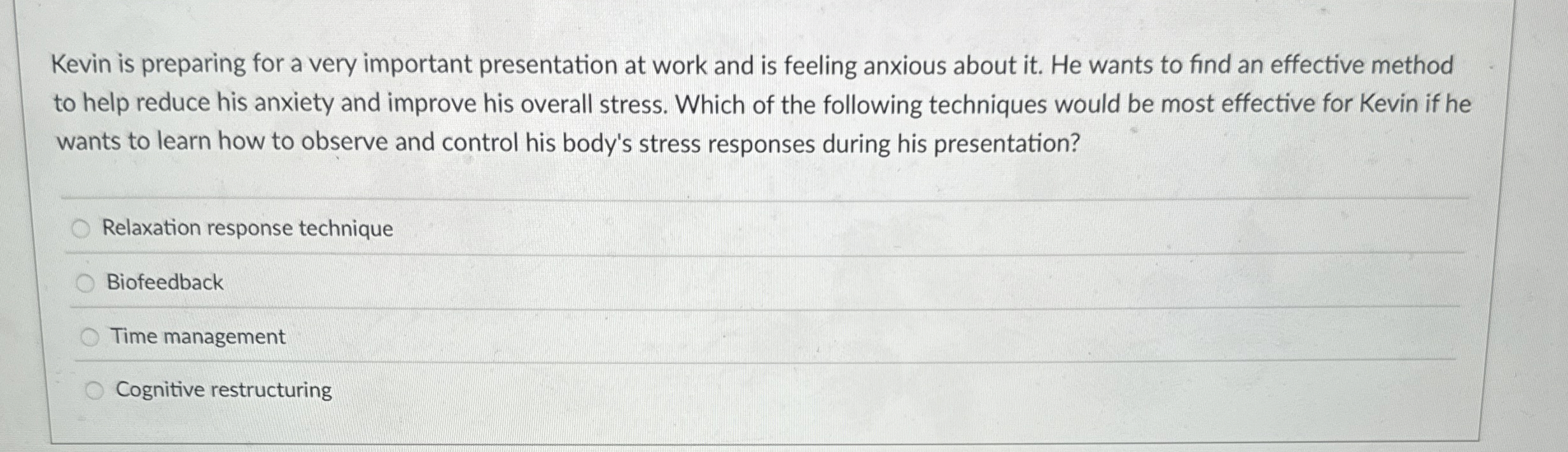 Solved Kevin is preparing for a very important presentation | Chegg.com