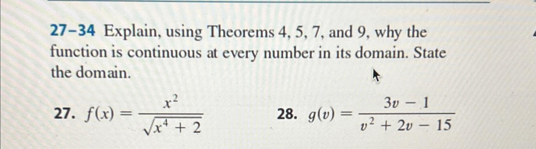 Solved Explain Using Theorems 4 5 7 ﻿and 9 ﻿why The