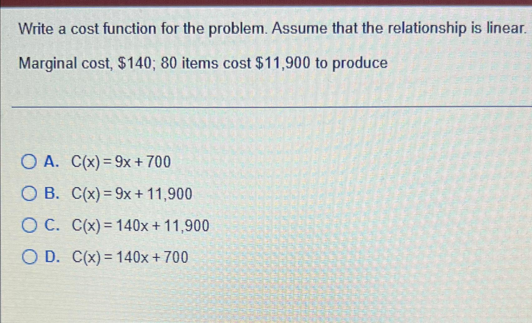 Solved Write A Cost Function For The Problem Assume That