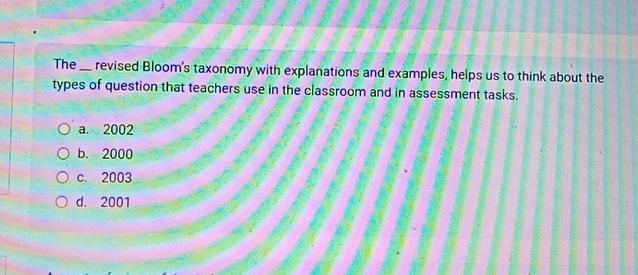 Solved The q, ﻿revised Bloom's taxonomy with explanations | Chegg.com