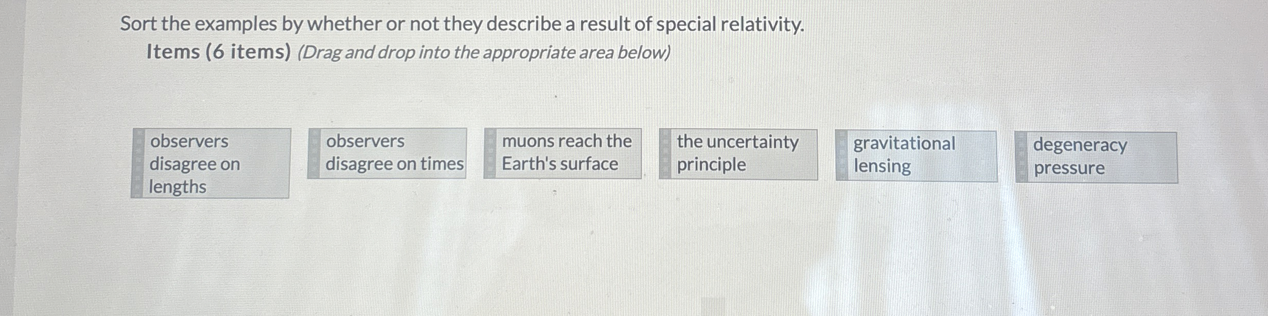 Sort the examples by whether or not they describe a | Chegg.com