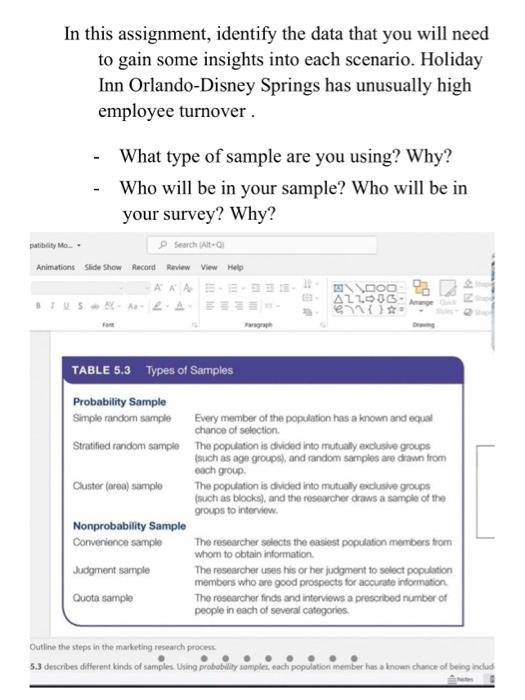 Solved In this assignment, identify the data that you will | Chegg.com