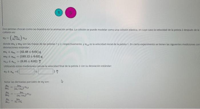 Solved Traslation:Two balls collide as shown in the | Chegg.com