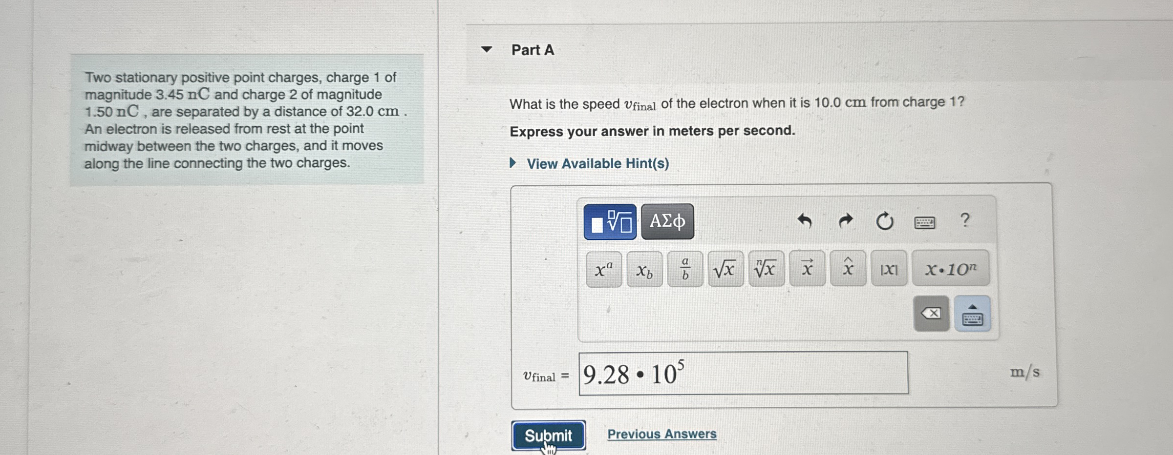 Solved Two stationary positive point charges, charge 1 ﻿of | Chegg.com