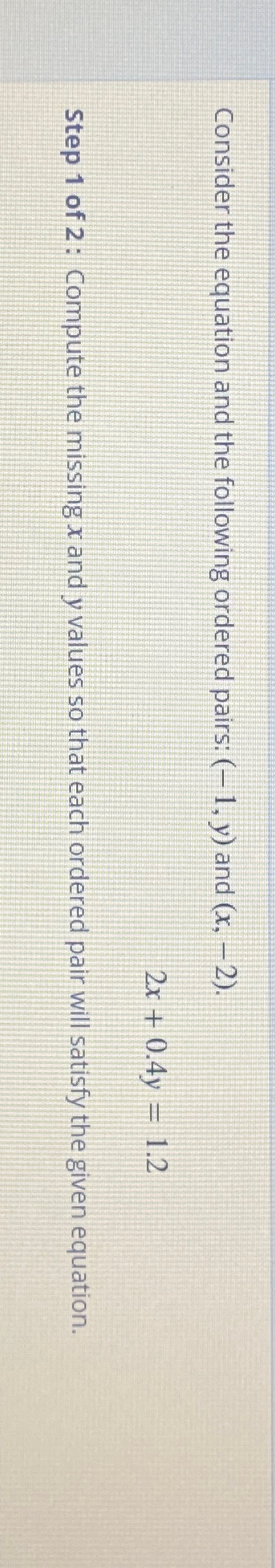 Solved Consider the equation and the following ordered | Chegg.com
