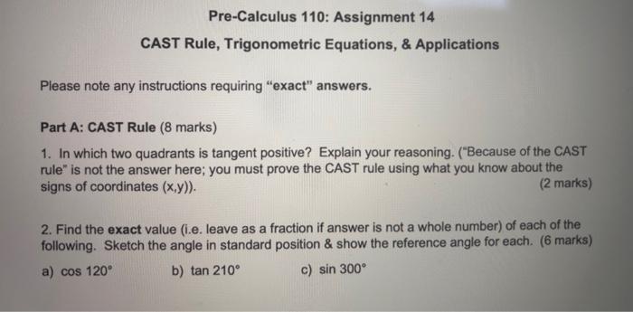 Solved Please note any instructions requiring \"exact\" | Chegg.com