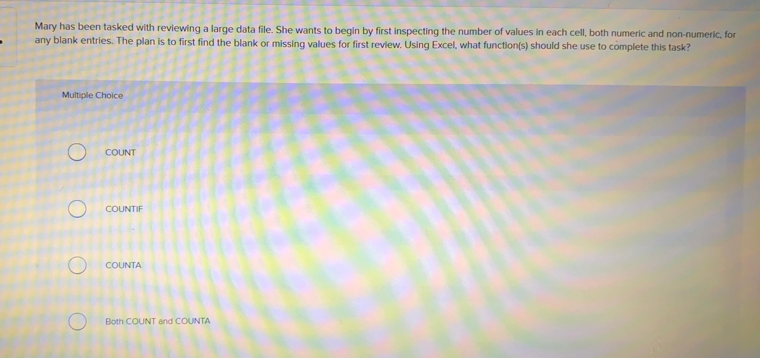 Solved Mary has been tasked with reviewing a large data | Chegg.com