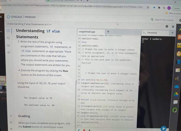Solved Need help with this code. I got the first part where | Chegg.com