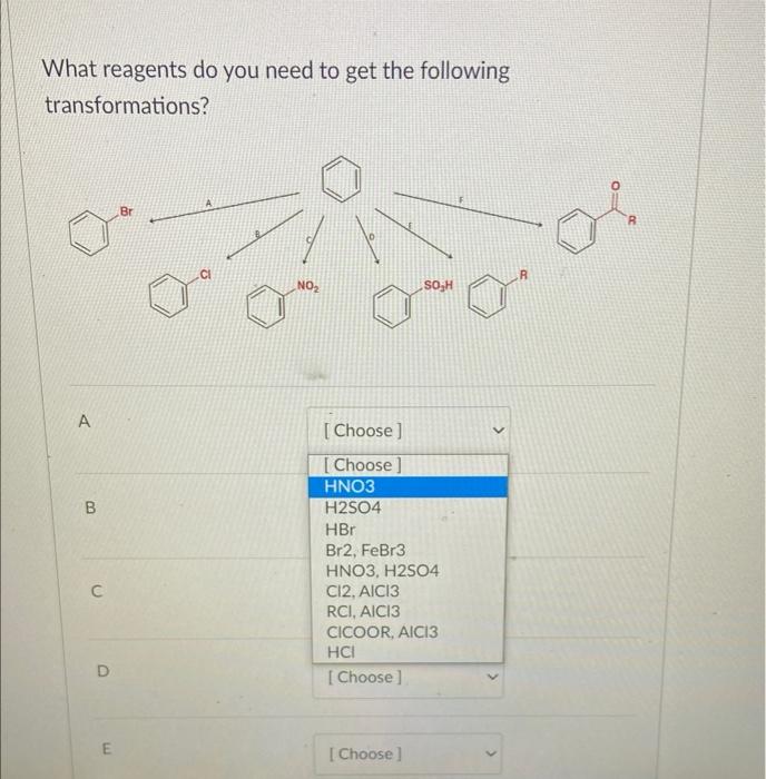 Solved What reagents do you need to get the following | Chegg.com