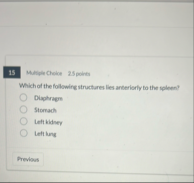 Solved Multiple Choice 2.5 ﻿pointsWhich of the following | Chegg.com