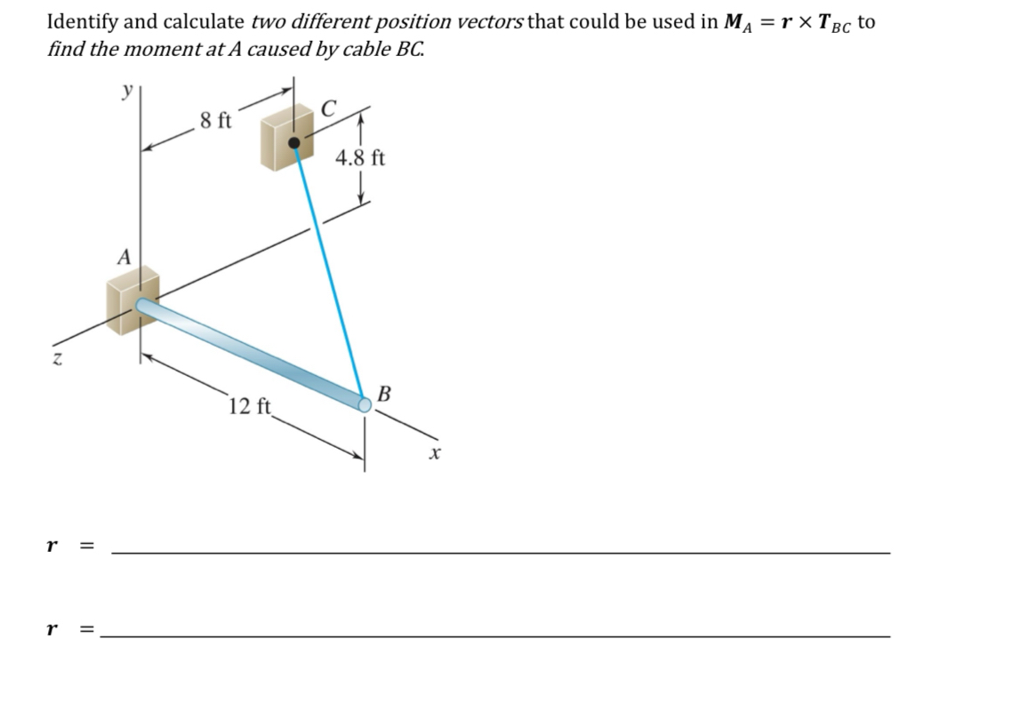 Solved Identify and calculate two different position vectors | Chegg.com