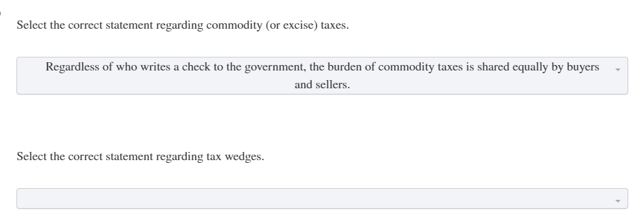 Solved Select the correct statement regarding commodity (or | Chegg.com