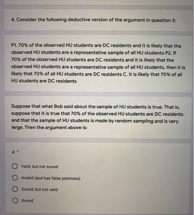 Solved 4. Consider the following deductive version of the | Chegg.com