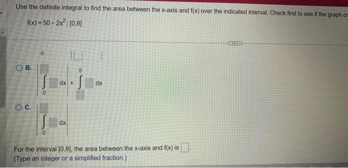 Solved Use the definite integral to find the area between | Chegg.com