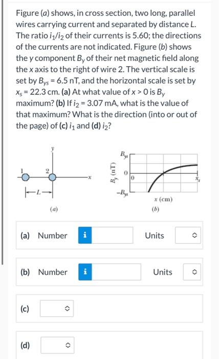Solved Figure (a) shows, in cross section, two long, | Chegg.com