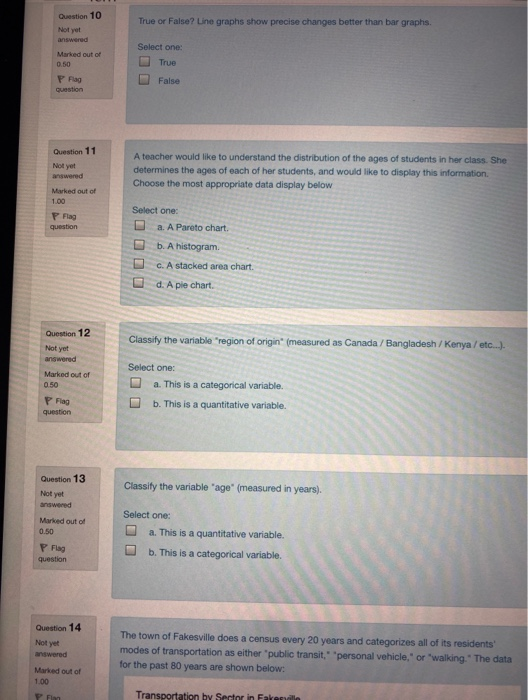 Solved True or False? Une graphs show precise changes better | Chegg.com