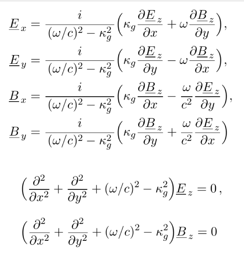 [Electrodynamics 2, ﻿guided waves]Derive the | Chegg.com