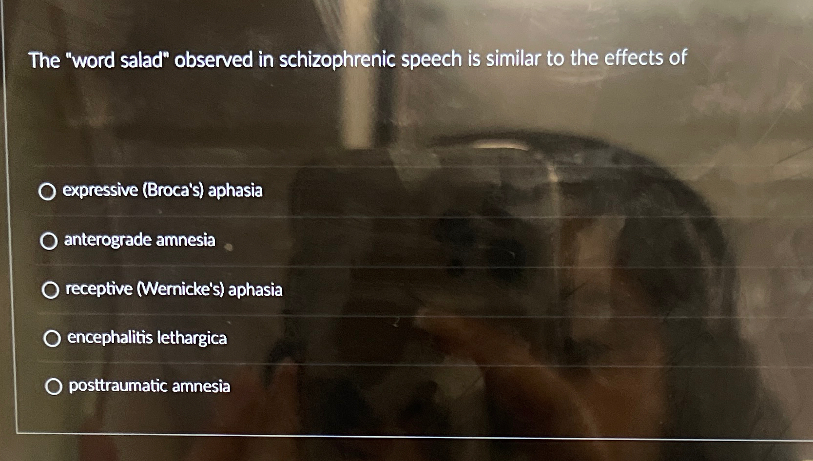 Solved The "word salad" observed in schizophrenic speech is | Chegg.com