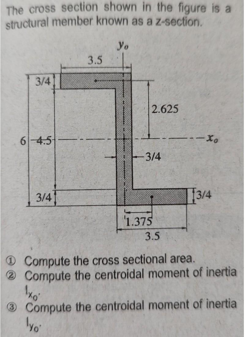 Solved The cross section shown in the figure is a structural | Chegg.com