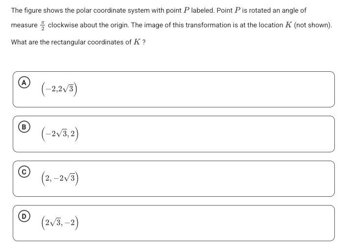 The figure shows the polar coordinate system with | Chegg.com