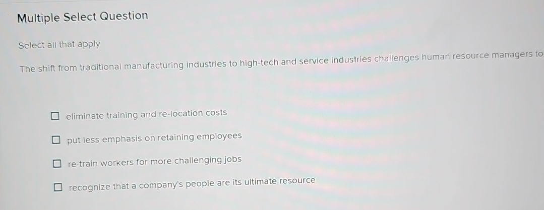 Solved Multiple Select QuestionSelect all that applyThe | Chegg.com