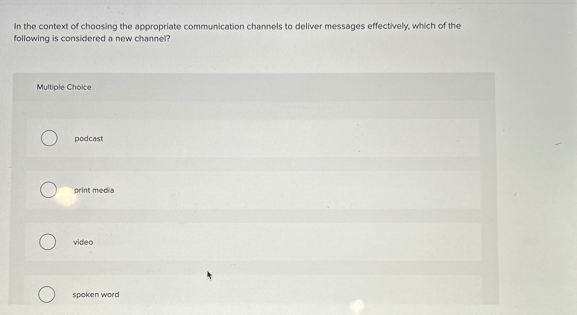 Solved In the context of choosing the appropriate | Chegg.com